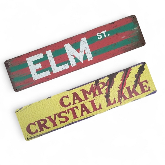 NIGHTMARE ON ELM STREET | Wall Decor | Pair Of Horror Street Signs Elm ...